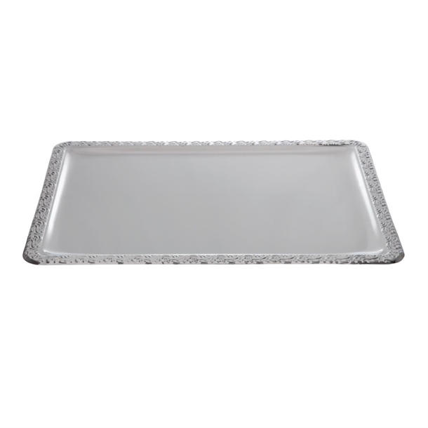 Plateau de service rectangulaire inox APS 500 x 360mm - P006 - Nisbets
