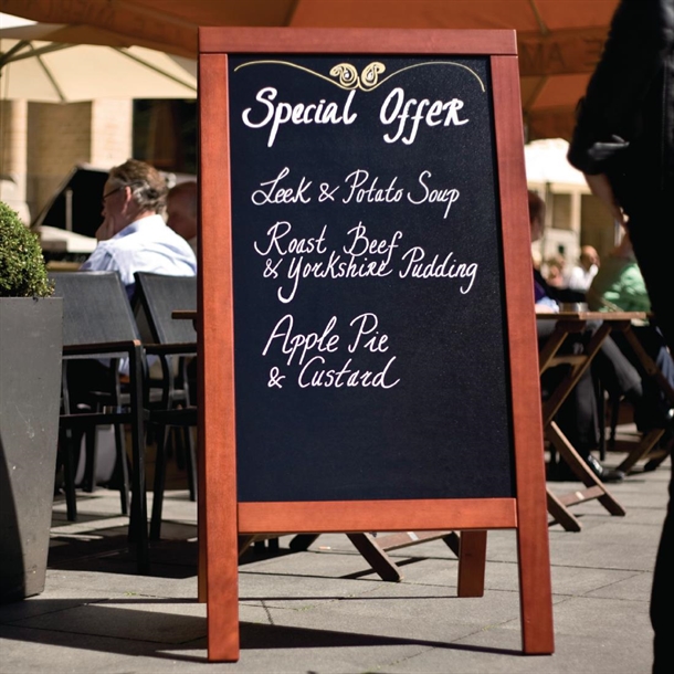 Securit Duplo Pavement Board 1350 x 700mm Mahogany - P514 - Buy Online ...