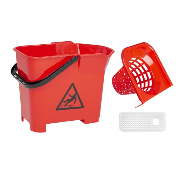 Jantex Colour Coded Mop Bucket Red - S222 - Buy Online at Mitre Linen UK