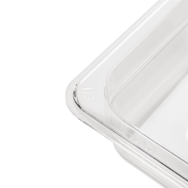 Vogue Polycarbonate 1/3 Gastronorm Container 200mm Clear - U235 - Buy ...