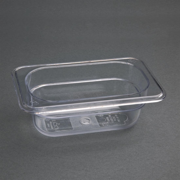 Vogue Polycarbonate 1/9 Gastronorm Container 65mm Clear - U242 - Buy ...