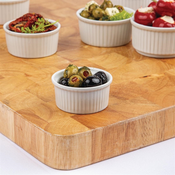 Olympia Whiteware Ramekins 70mm Pack of 12 - W435 - Buy Online at Nisbets