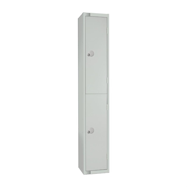 Elite Double Door Padlock Locker Grey - W960-P - Nisbets