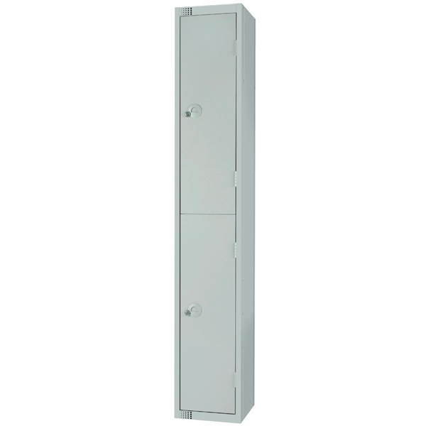 Elite Double Door Padlock Locker Grey - W960-P - Buy Online at Nisbets