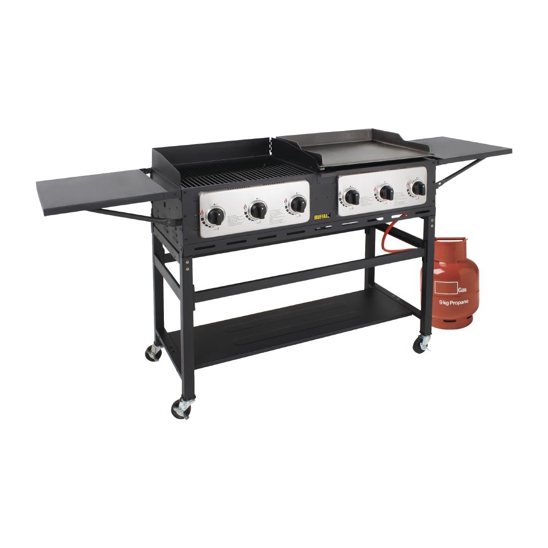 Buffalo 6 Burner Combi BBQ Grill and Griddle - CP240 - Buy Online at ...
