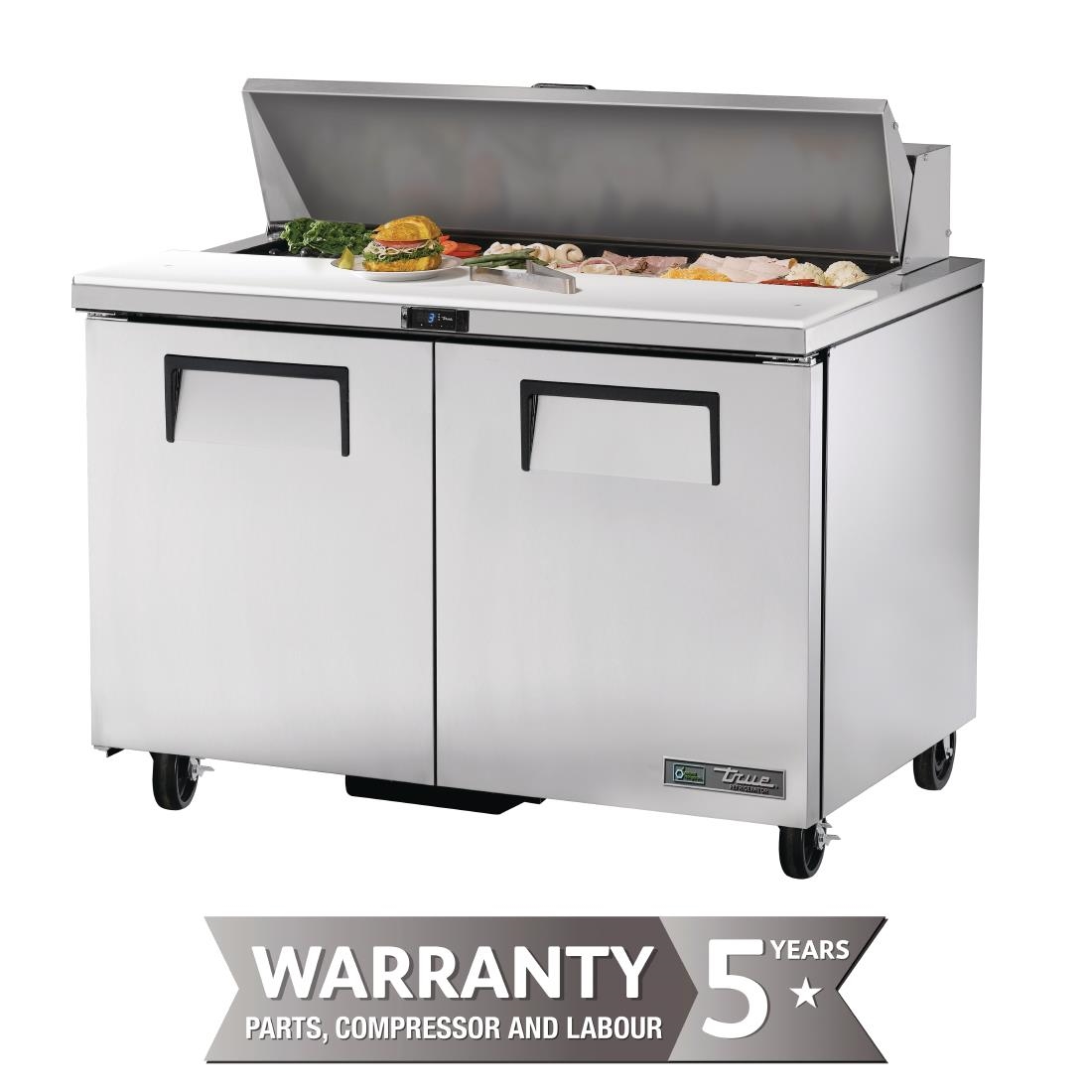 True Salad Prep Counter 2 doors - 12x1/6 GN pan top (Direct) - CC234-A ...