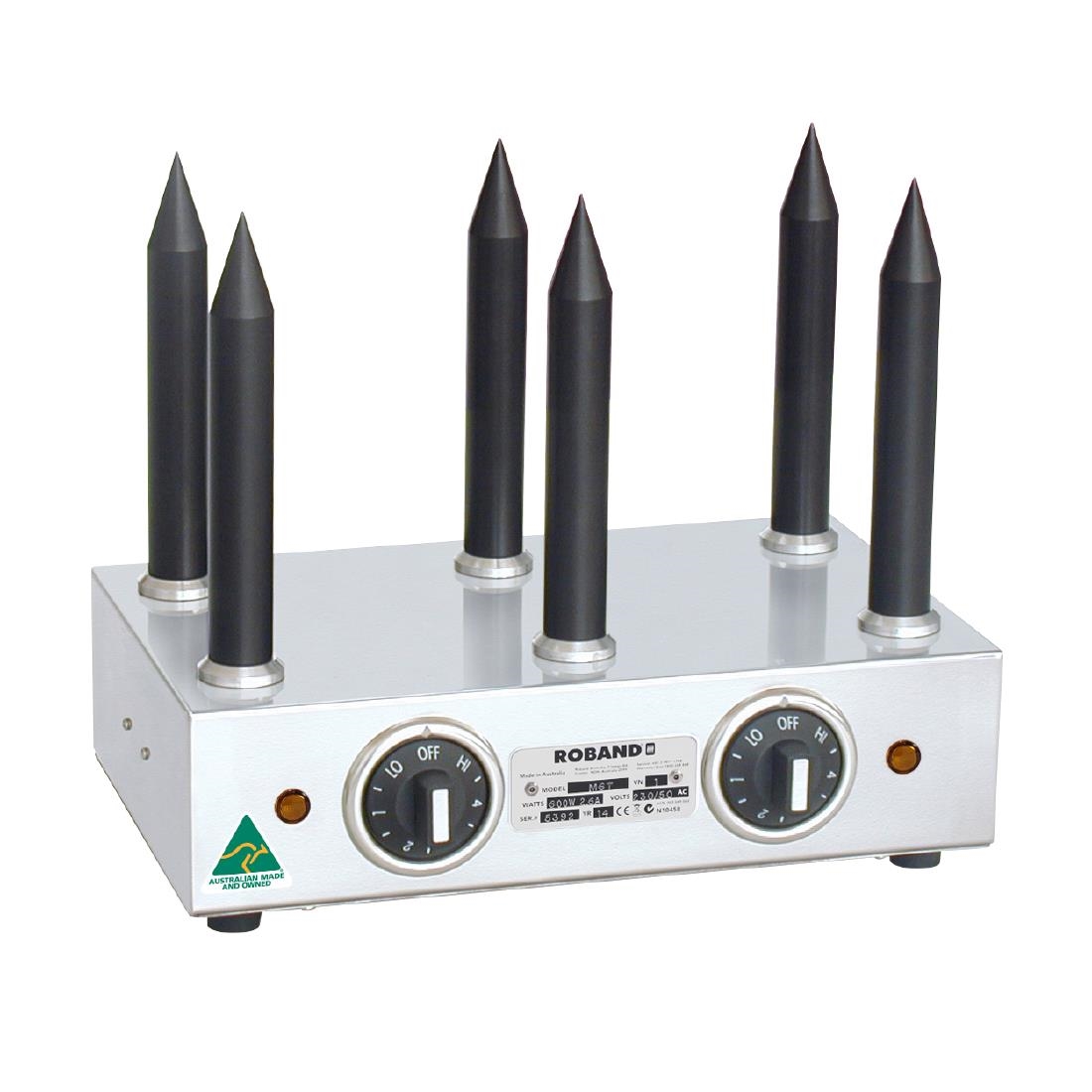 Roband Hot Dog & Bun Warmer M6T 6 Teflon Coated Spikes - DD109 - Buy ...