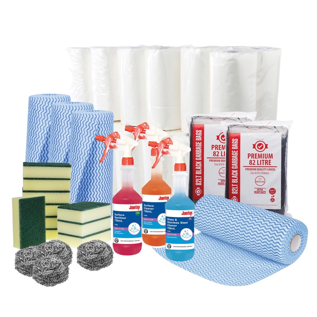 Jantex Basics Cleaning Kit (15 Pieces) - DD204 - Buy Online at Nisbets