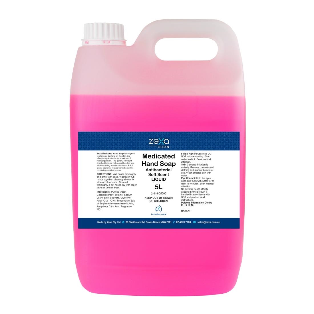 Zexa medicated hand soap soft scent liquid (Anti-bacterial) 5ltr ...