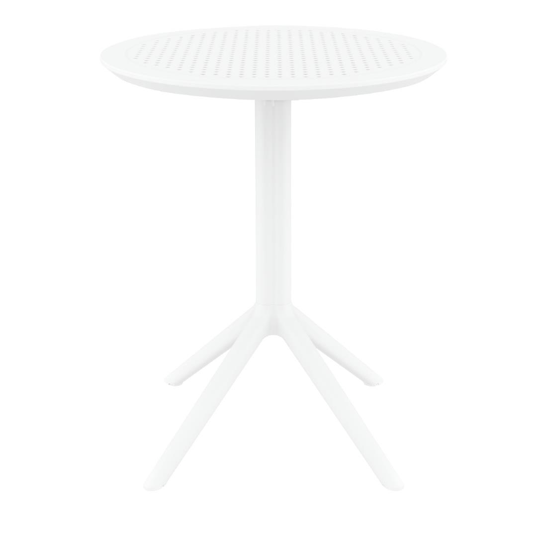 Furnlink Siesta Sky Folding Table 60 Round - White - DU059 - Buy Online ...