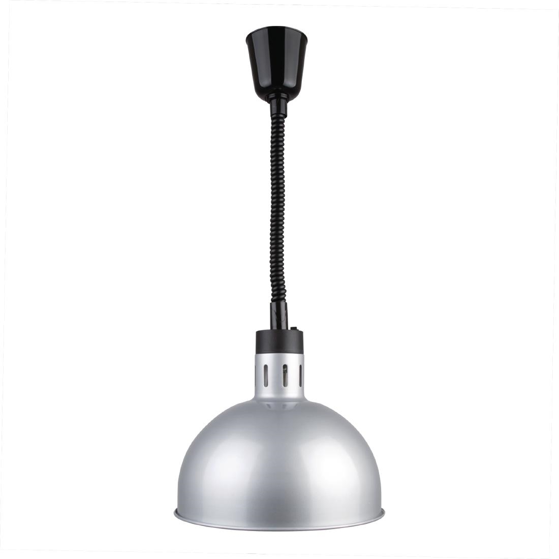 Apuro Retractable Dome Heat Lamp Shade Silver Finish - DY461-A - Buy ...