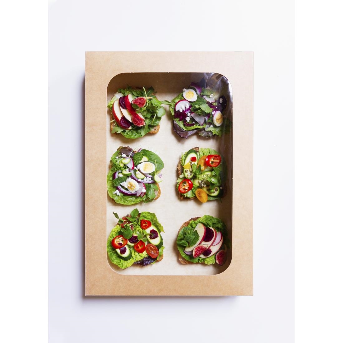 Vegware Compostable Sandwich Platters With Lid Large (Pack of 25 ...