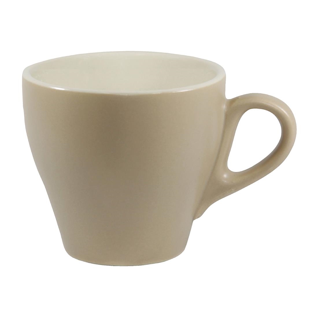 Brew Long Black Coffee Cups Harvest/White Matt 180ml (Pack of 6 ...