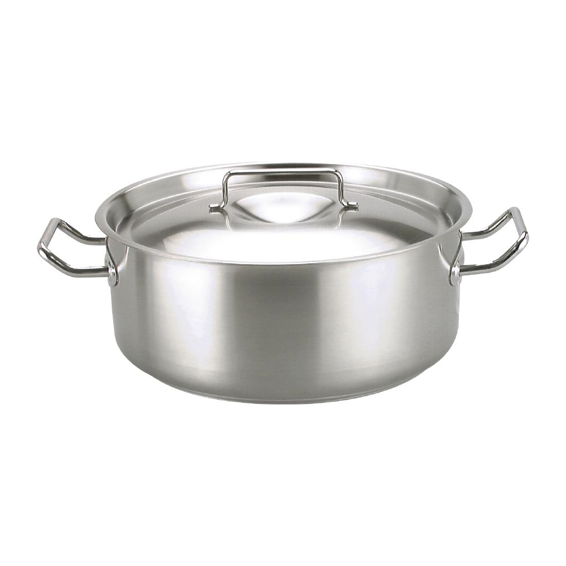 Chef Inox Elite Casserole Pan with Lid 12Ltr - FL462 - Buy Online at ...