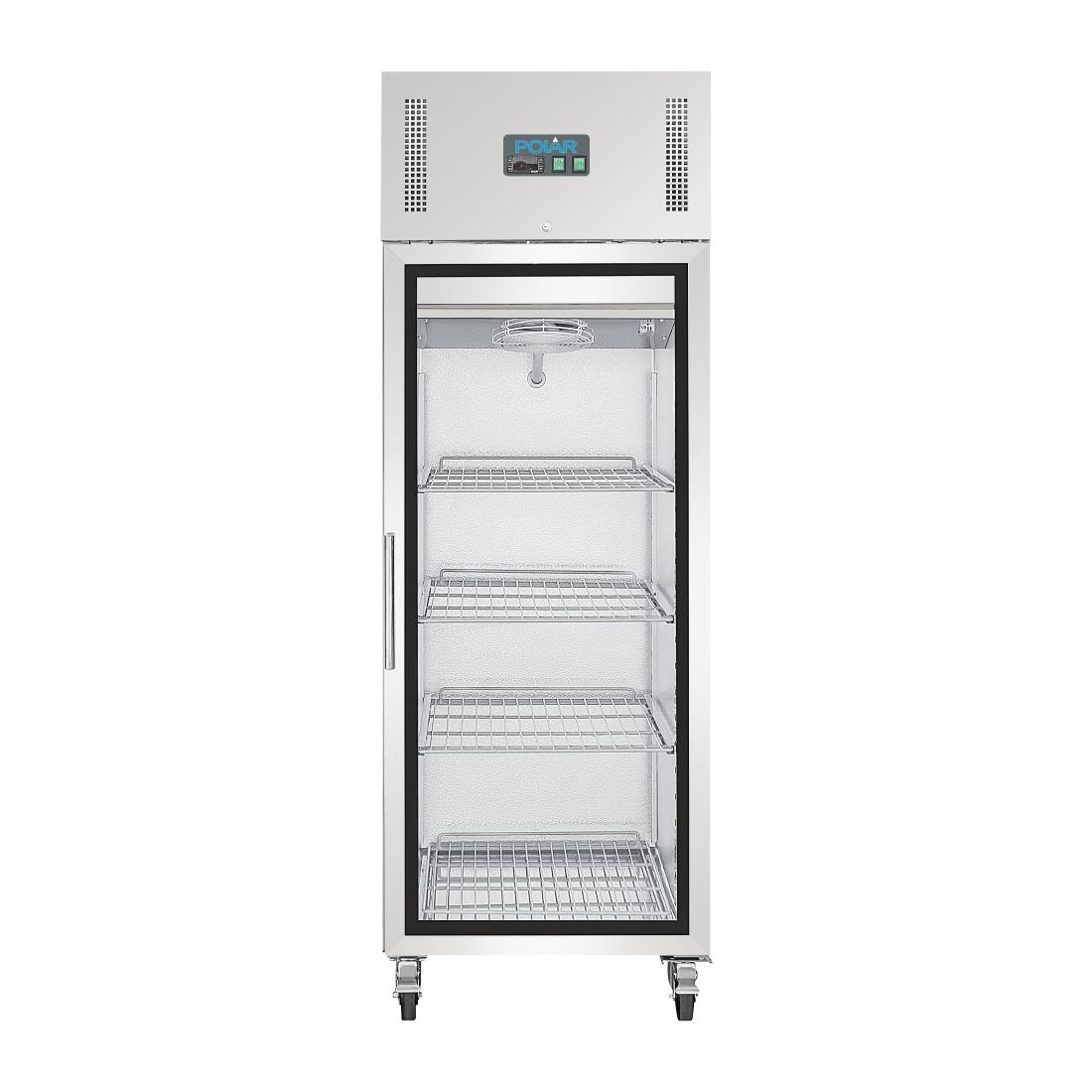 Polar G-Series Gastro Display Glass Door Fridge 600Ltr - Stainless ...