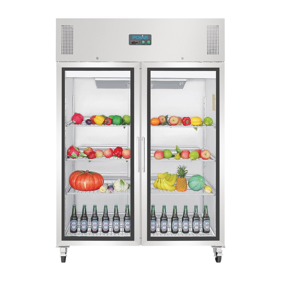 Polar G-Series Gastro Display Glass Door Fridge 1200Ltr - GH219-A - Buy ...