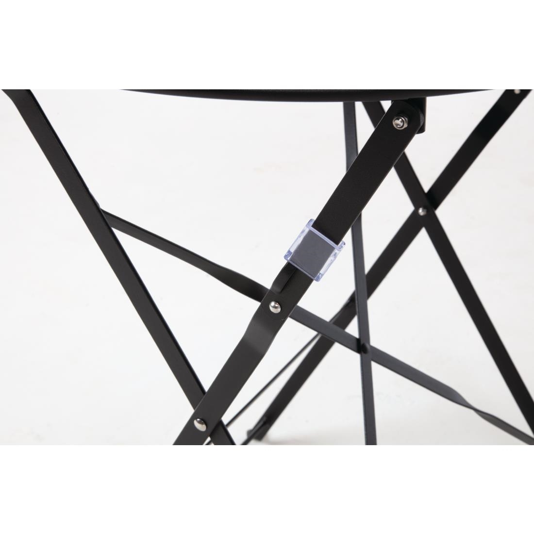 Bolero Black Pavement Style Steel Table 595mm - GH558 - Buy Online at ...