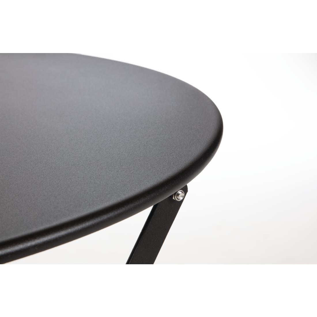 Bolero Black Pavement Style Steel Table 595mm - GH558 - Buy Online at ...