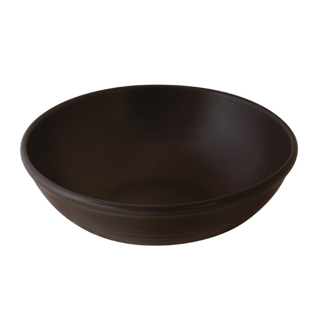 Zuma Charcoal Round Bowls 195mm (Pack of 3) - GP809 - Buy Online at Nisbets