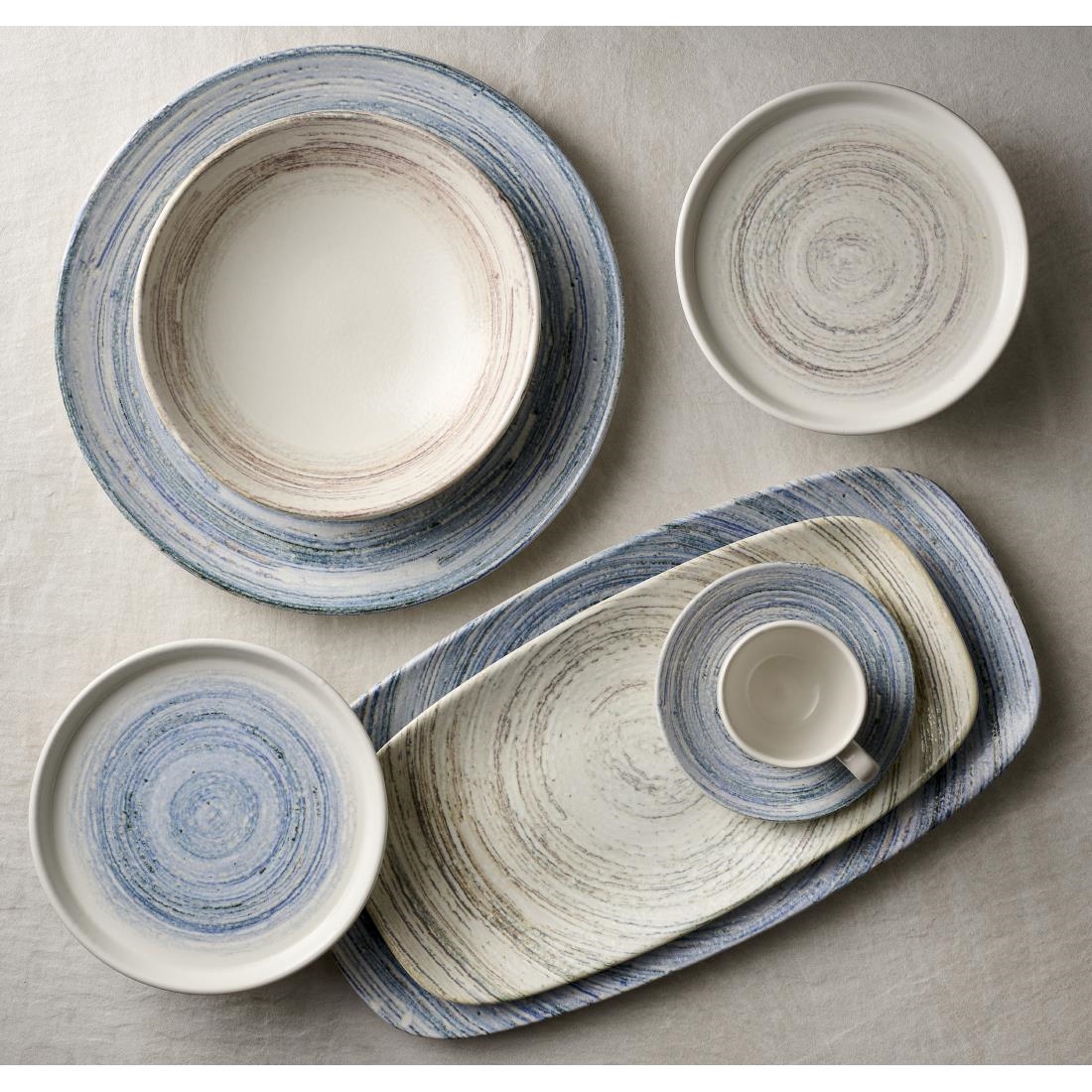 Churchill Elements Coast Chef's Oblong Plates 350 x 187mm (Pack of 6 ...