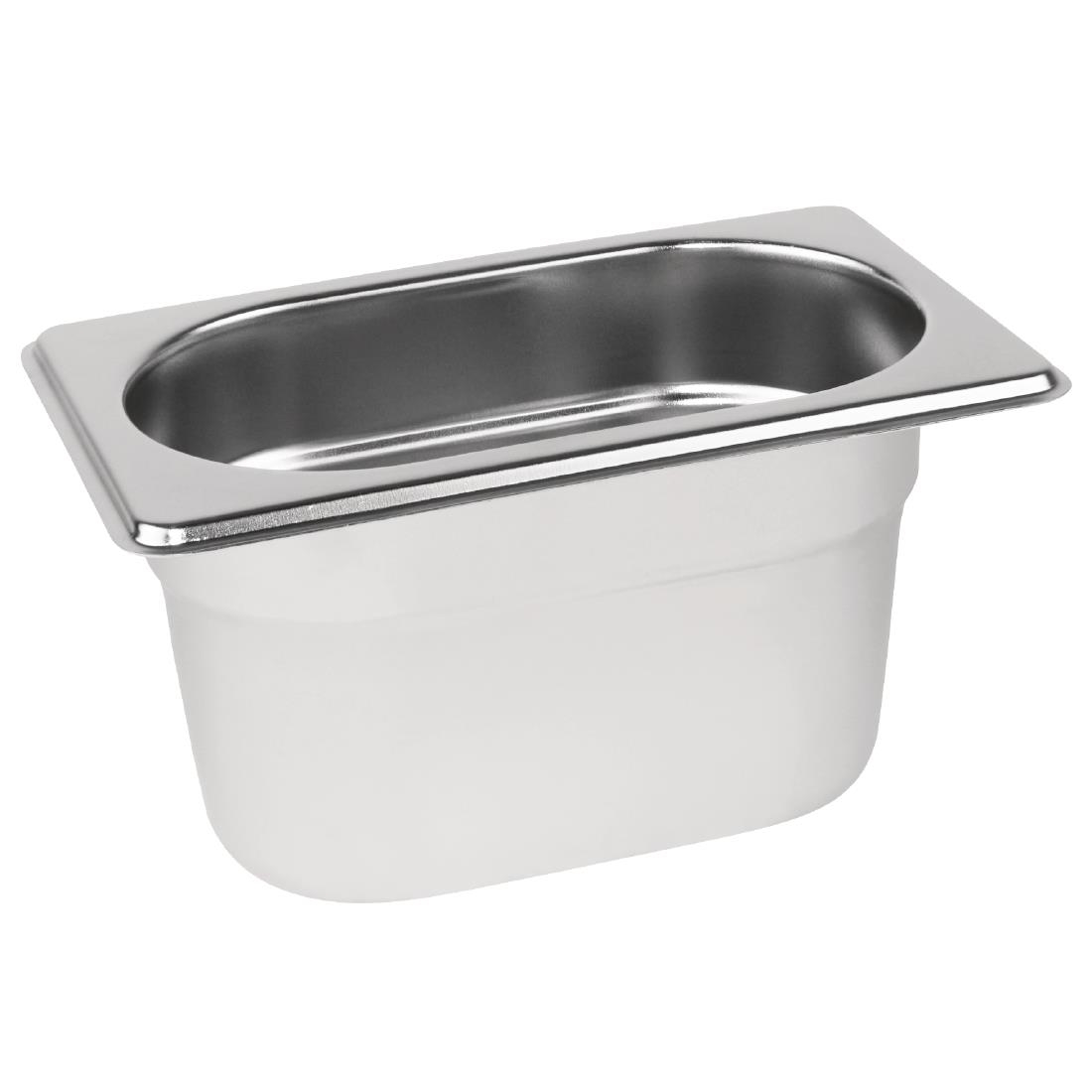 Vogue Stainless Steel 1/9 Gastronorm Tray 100mm - DN728 - Buy Online at ...