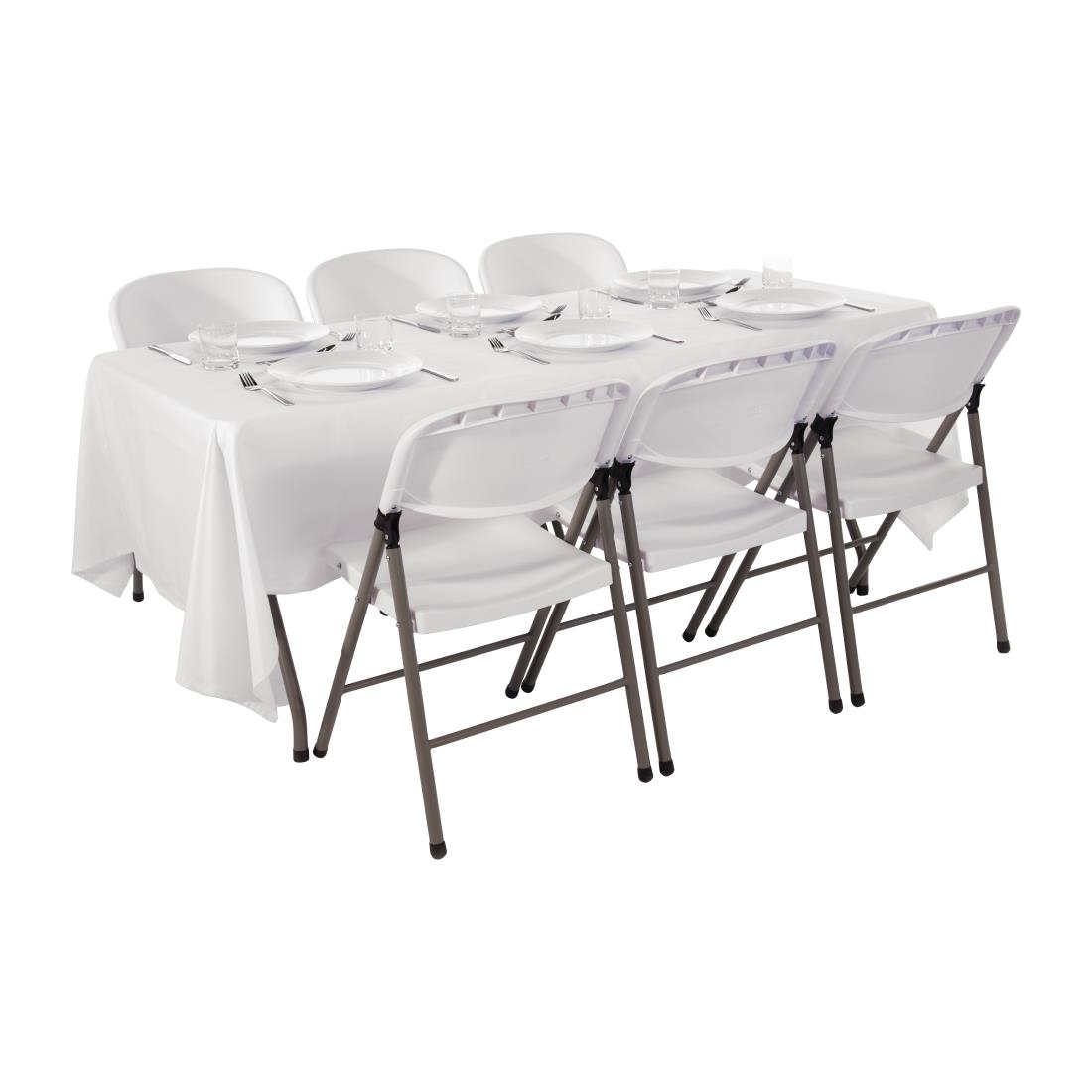 Special Offer Bolero PE Centre Folding Table 6ft with Six Folding ...
