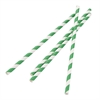 Fiesta Green Compostable Paper Straws Green Stripes (Pack of 250 ...
