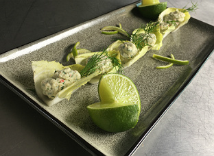 How to make Lobster And Crayfish Mousse Canapes | Nisbets Food Recipes